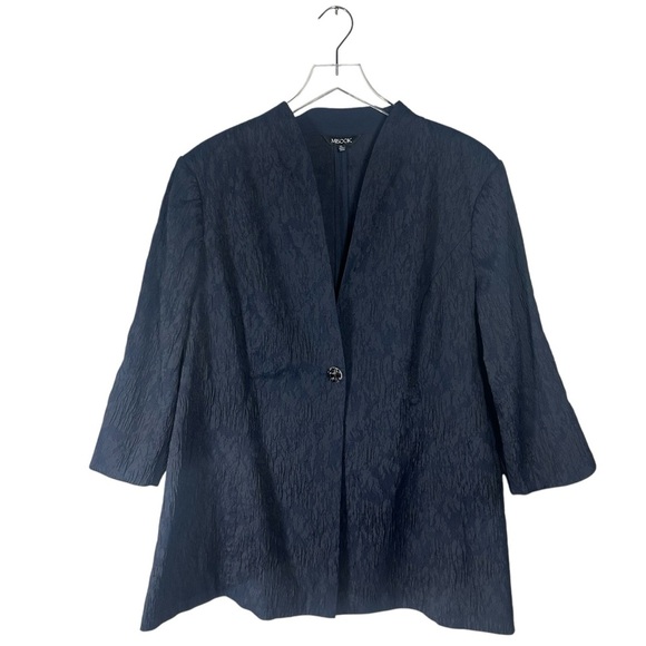 Misook | Jackets & Coats | Misook Womens Size Xl Blazer Jacket Navy ...
